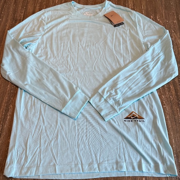 Nike | Shirts | Nwt Mens Drifit Long Sleeve Trail Running Tshirt Light ...